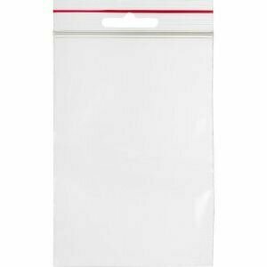 Пакет с замком Zip-Lock с европодвесом 8x12 см 60 мкм (100 штук в упаковке), 1218112