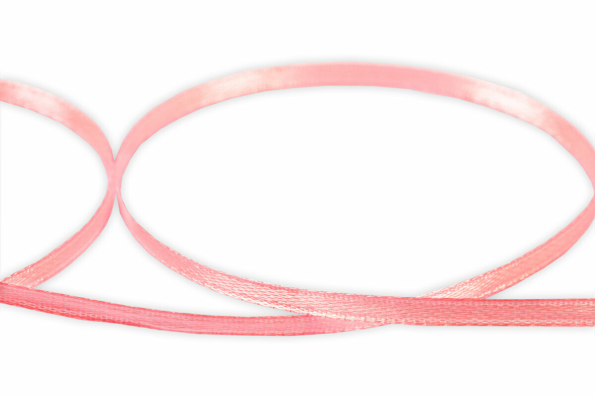 Лента атласная 3 мм (1/8 ") Gamma AL-3P двухстор. 91.4 м №138 розовый