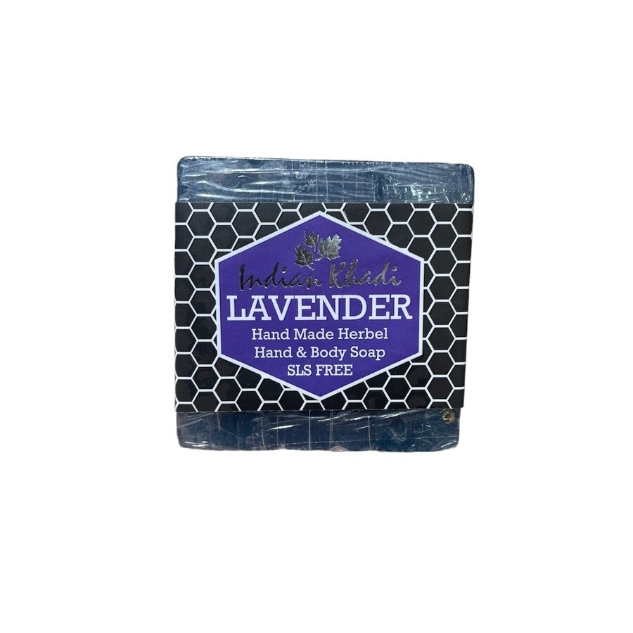 Мыло ручной работы Лаванда Lavender SLS Free Indian Khadi 100 г