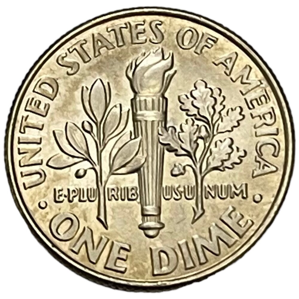 США 10 центов (1 дайм) 2010 г. (Dime, Рузвельт) (D)