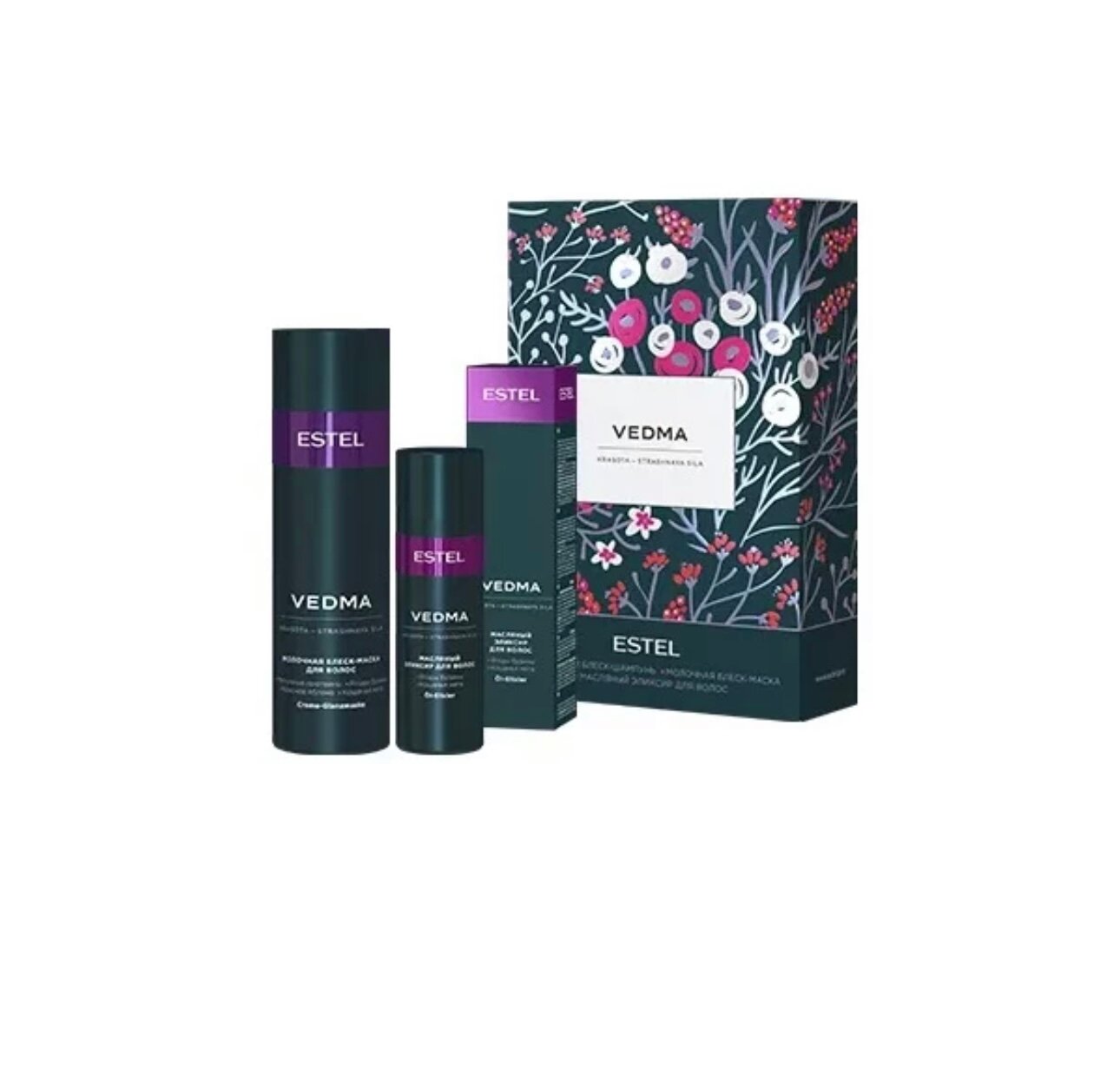 Estel Professional Косметический набор VEDMA для блеска волос 250+200+50 мл