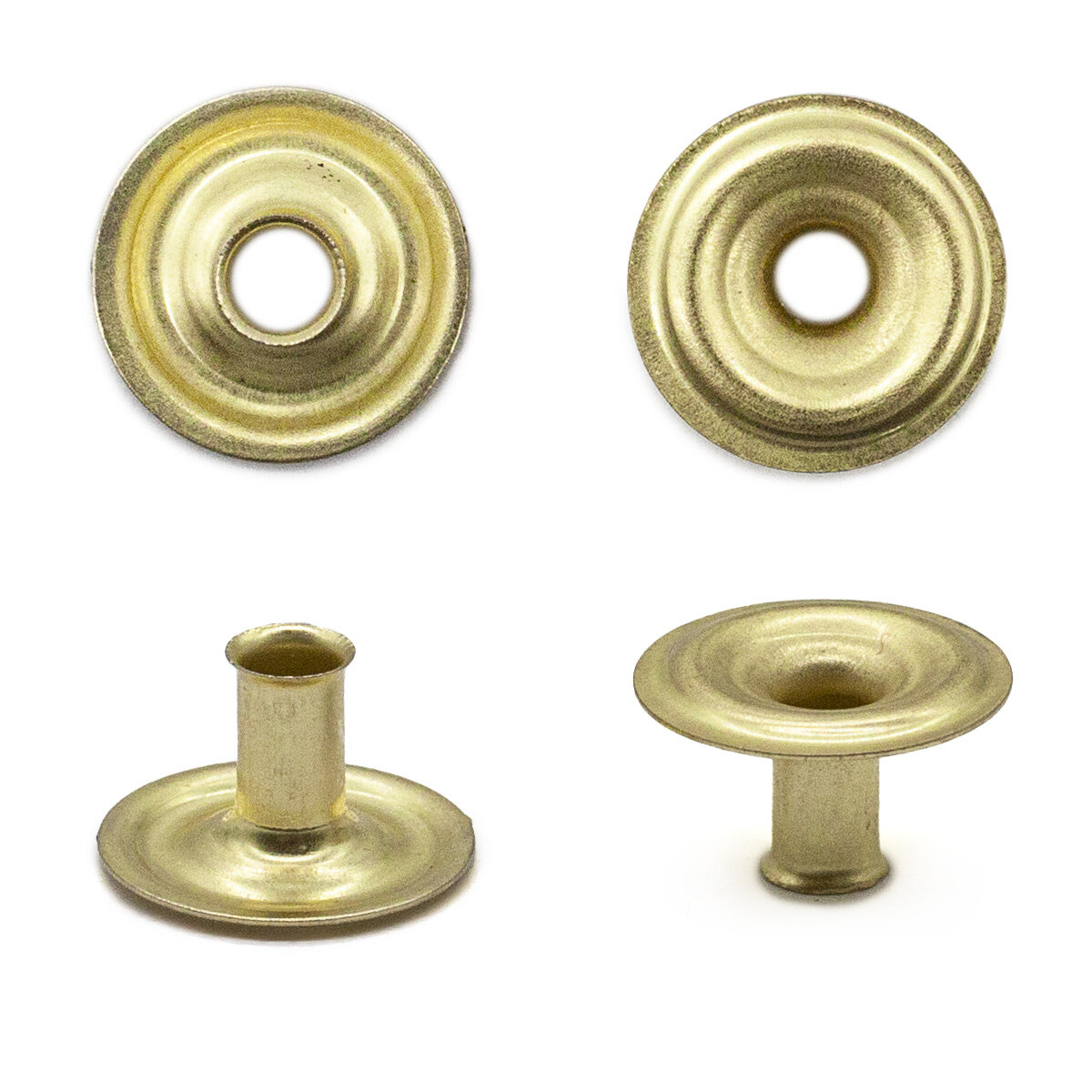 Часть S-образной кнопки для одежды BIG, 1324, 11 мм, часть D, металл (золото), 100 шт