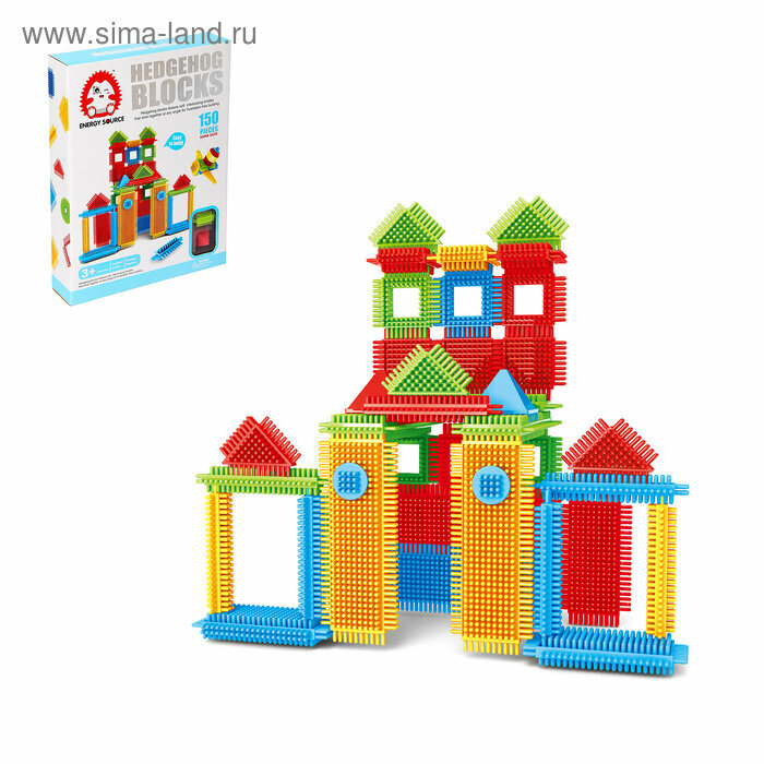 Конструктор игольчатый MINI BRISTLES Домик, 150 деталей