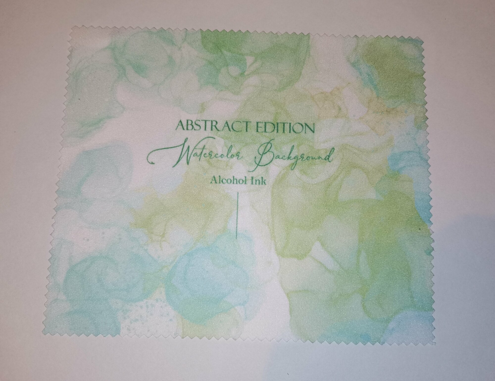 Салфетка для очков Abctract Edition, зеленая