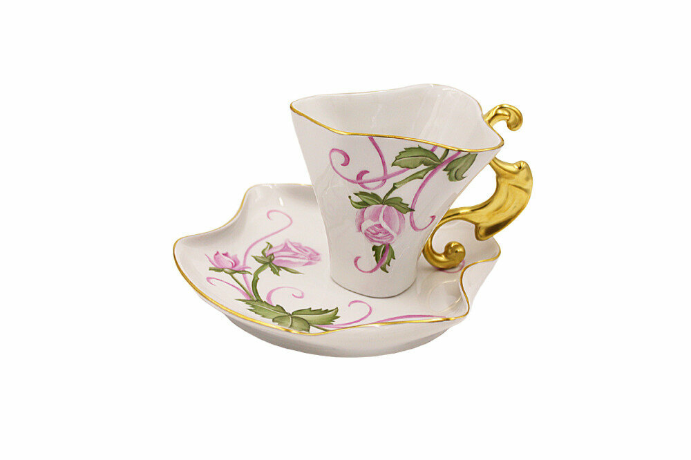Чайная пара Rudolf Kampf Дали "Роза" 150 мл.