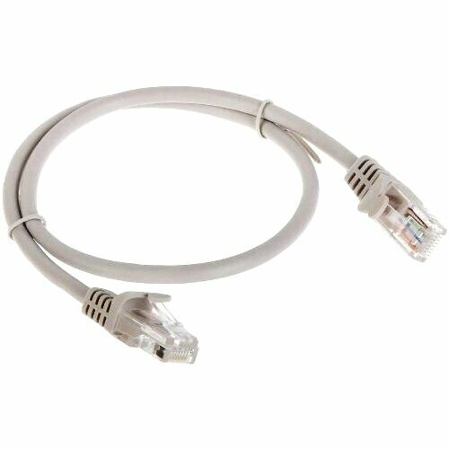Патч-корд RJ45 0.5м UTP C5e - серый Atcom AT9159 многожильный кабель AWG24 LSZH