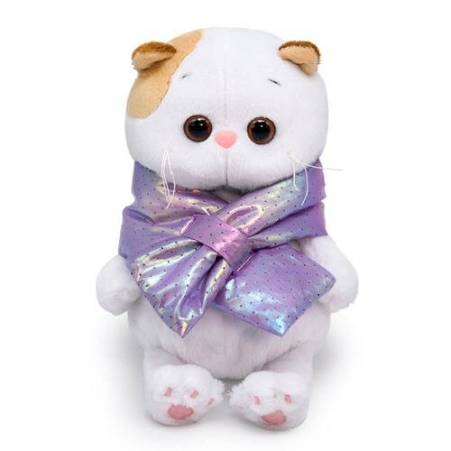 Budi Basa Мягкая Игрушка Кошечка Ли-Ли BABY в дутом шарфе (20см, в подарочной коробке) LB-110, (ООО