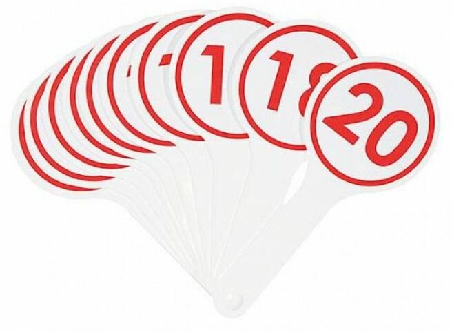 Globus Касса-веер цифр от 1 до 20