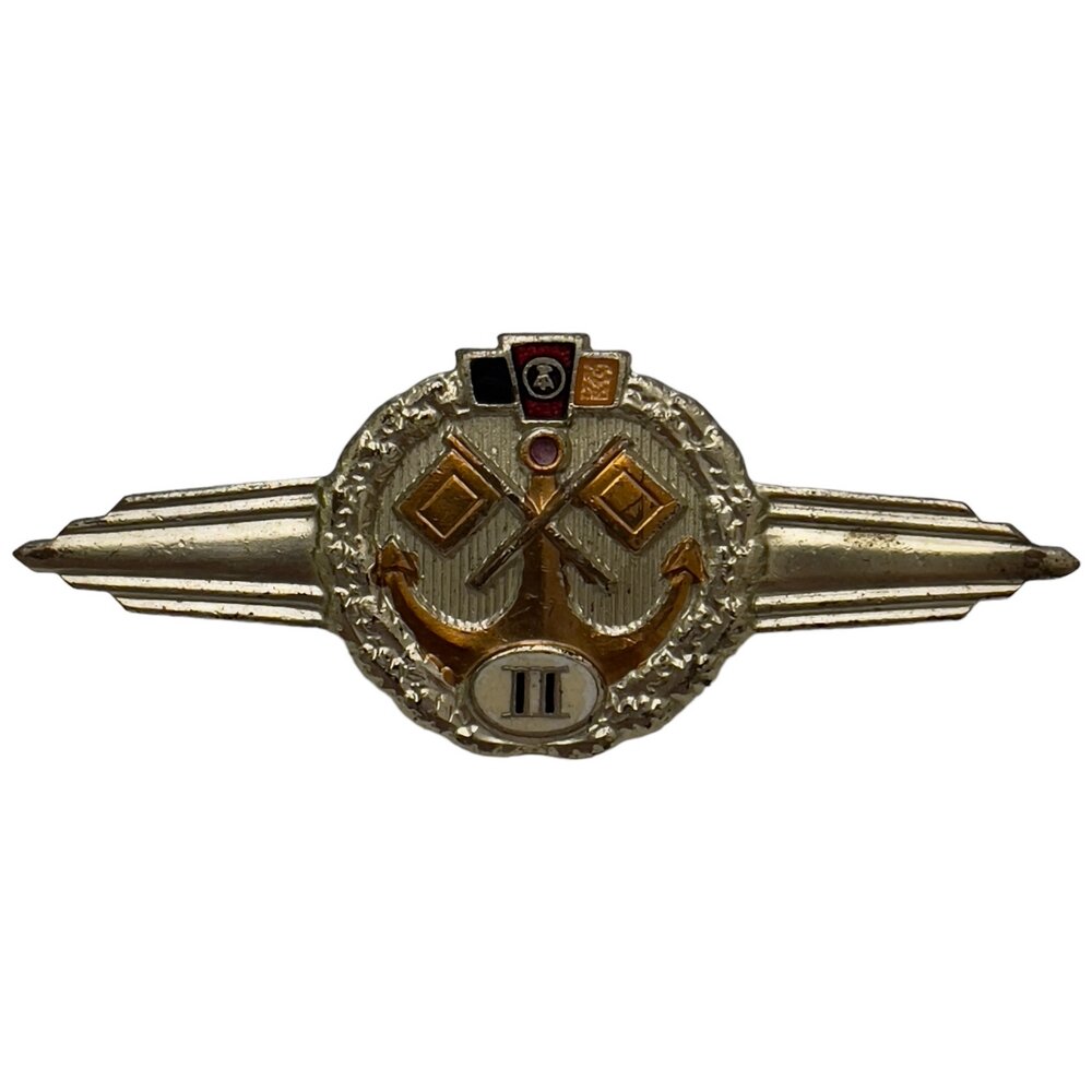 Знак классности "Сигнальщик ВМФ" II класс ГДР 1960-1963 гг.