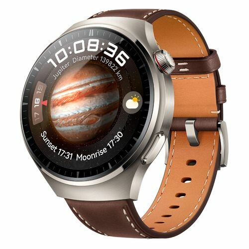 Смарт-часы Huawei Watch 4 Pro Medes-L19L, 1.5", темно-коричневый/серебристый [55020apb]