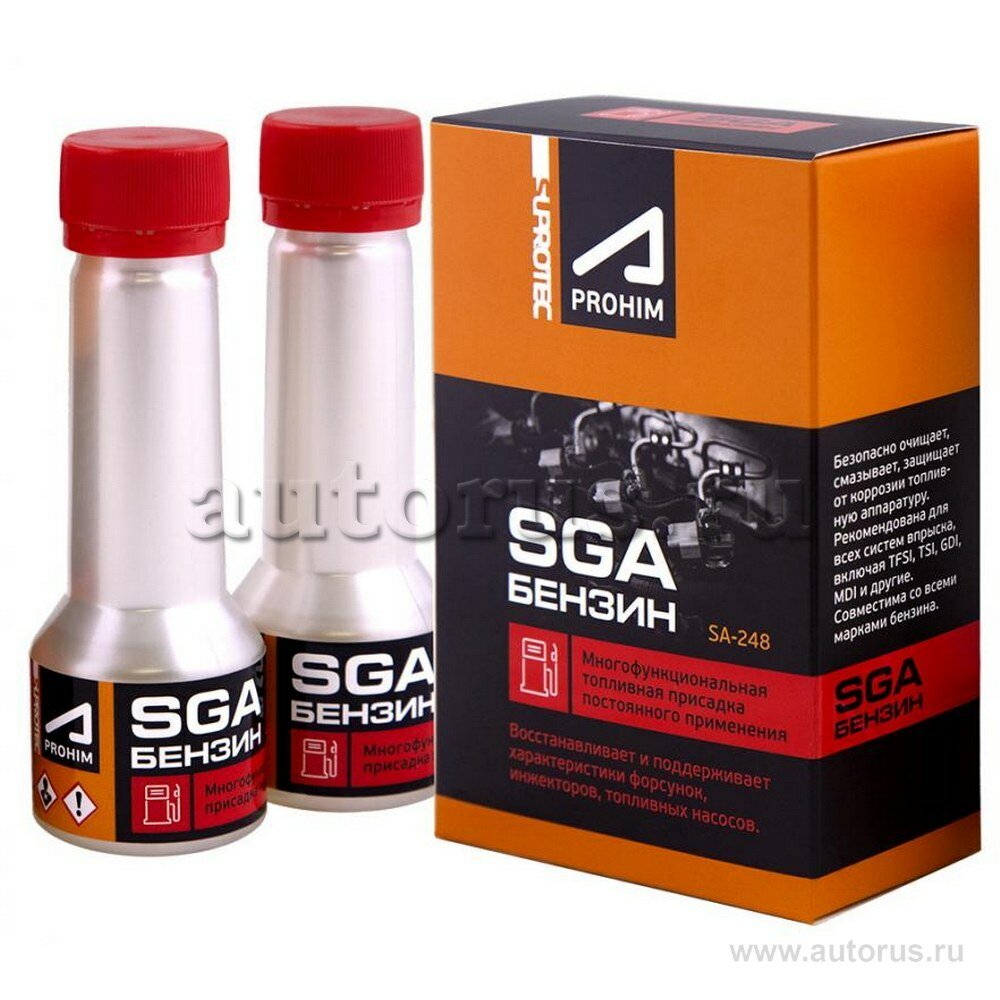 Многофункциональная присадка в бензин suprotec a-prohim sga 2х50 мл 122875