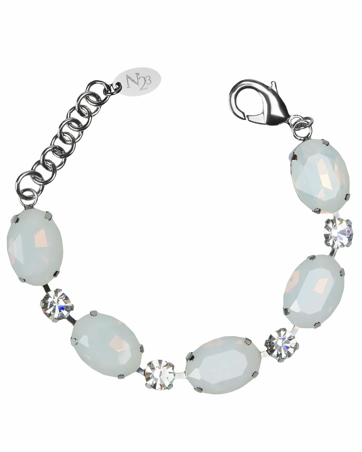 Браслет, искусственный камень, кристаллы Swarovski