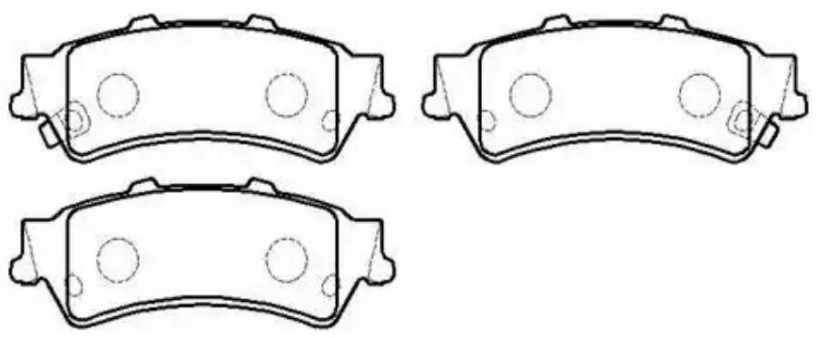 HSB HP5223 Колодки тормозные дисковые CHEVROLET: SILVERADO, SIERRA 00-03