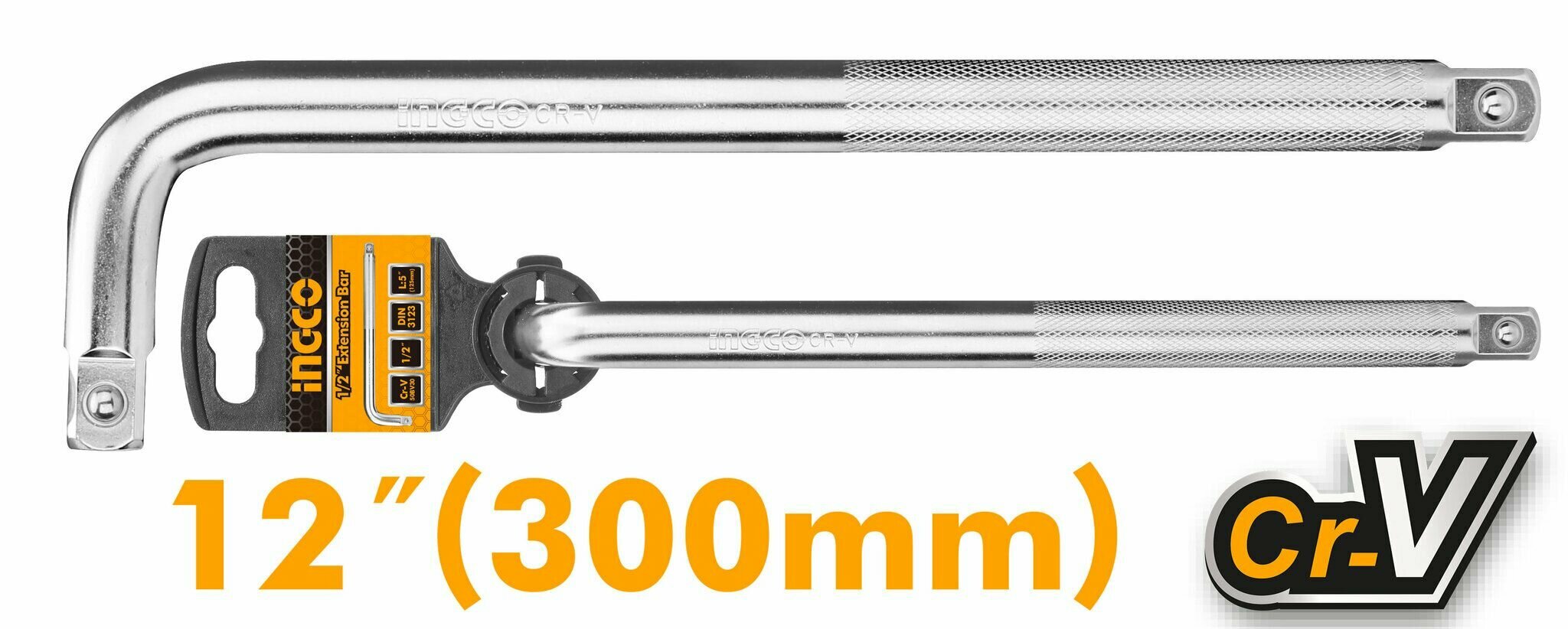 Вороток L-образный 1/2" 300 мм INGCO HLHD12121 INDUSTRIAL