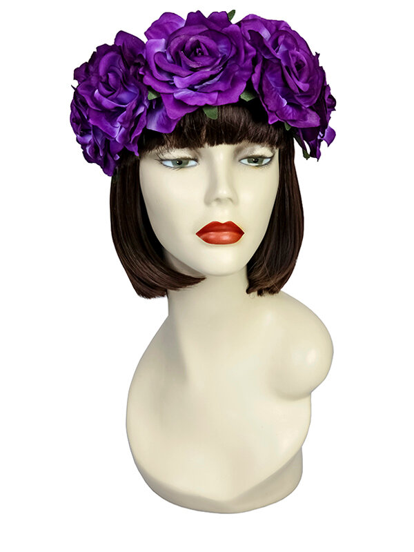 Венок "Розы" (Цв: Фиолетовый )