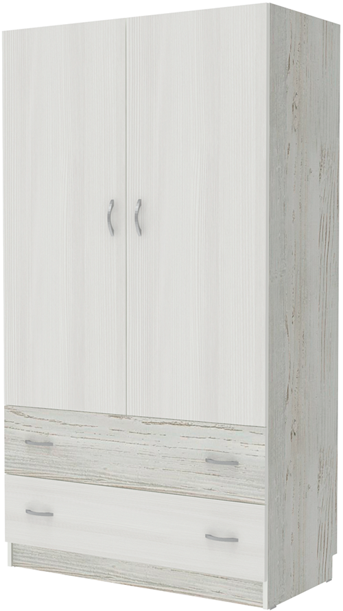 Шкаф 2-х створчатый Кадет Винтерберг Белое Дерево