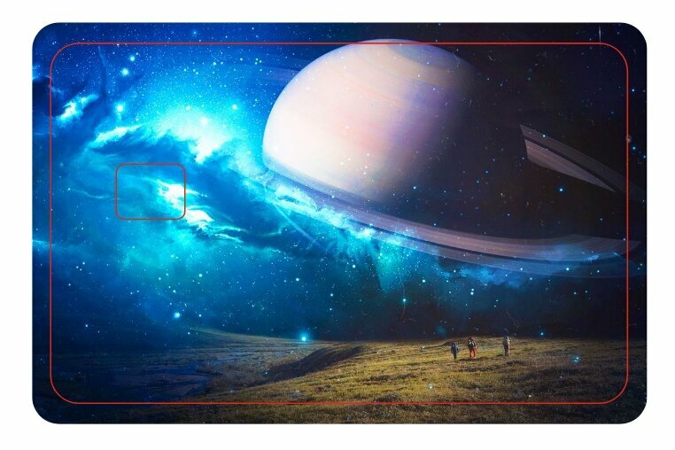 Наклейка на банковскую карту, стикер на карту, мемы, приколы, комиксы, стильная наклейка, природа, планета, космос