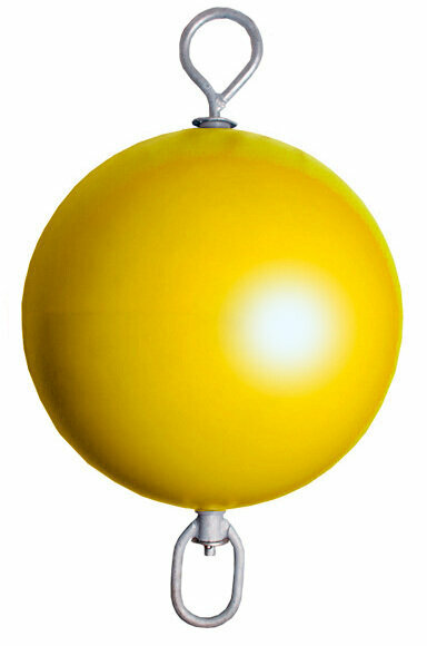 Буй с вертлюгом и рымом 40х75 см, желтый. (10005502)