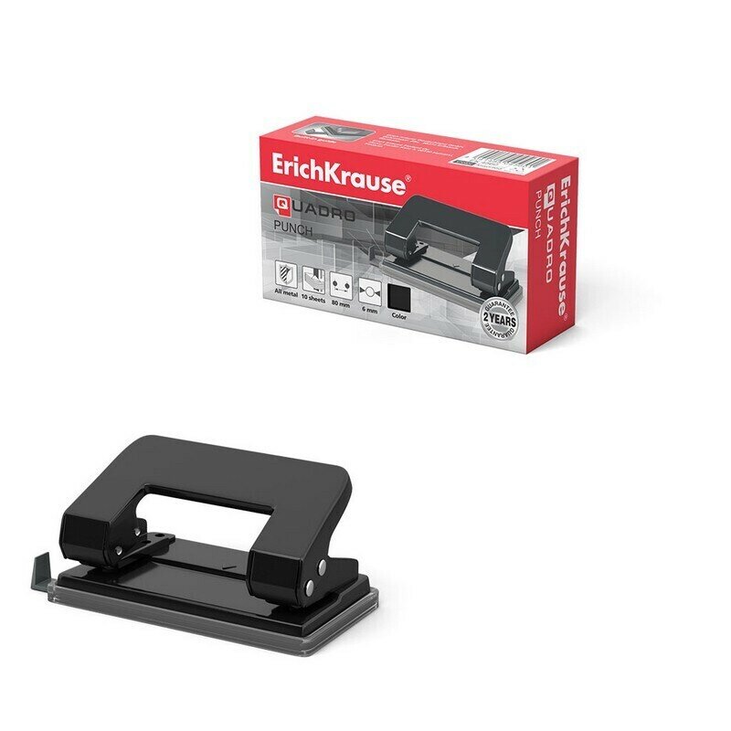 Дырокол 10 л Еrich Кrause Quadro