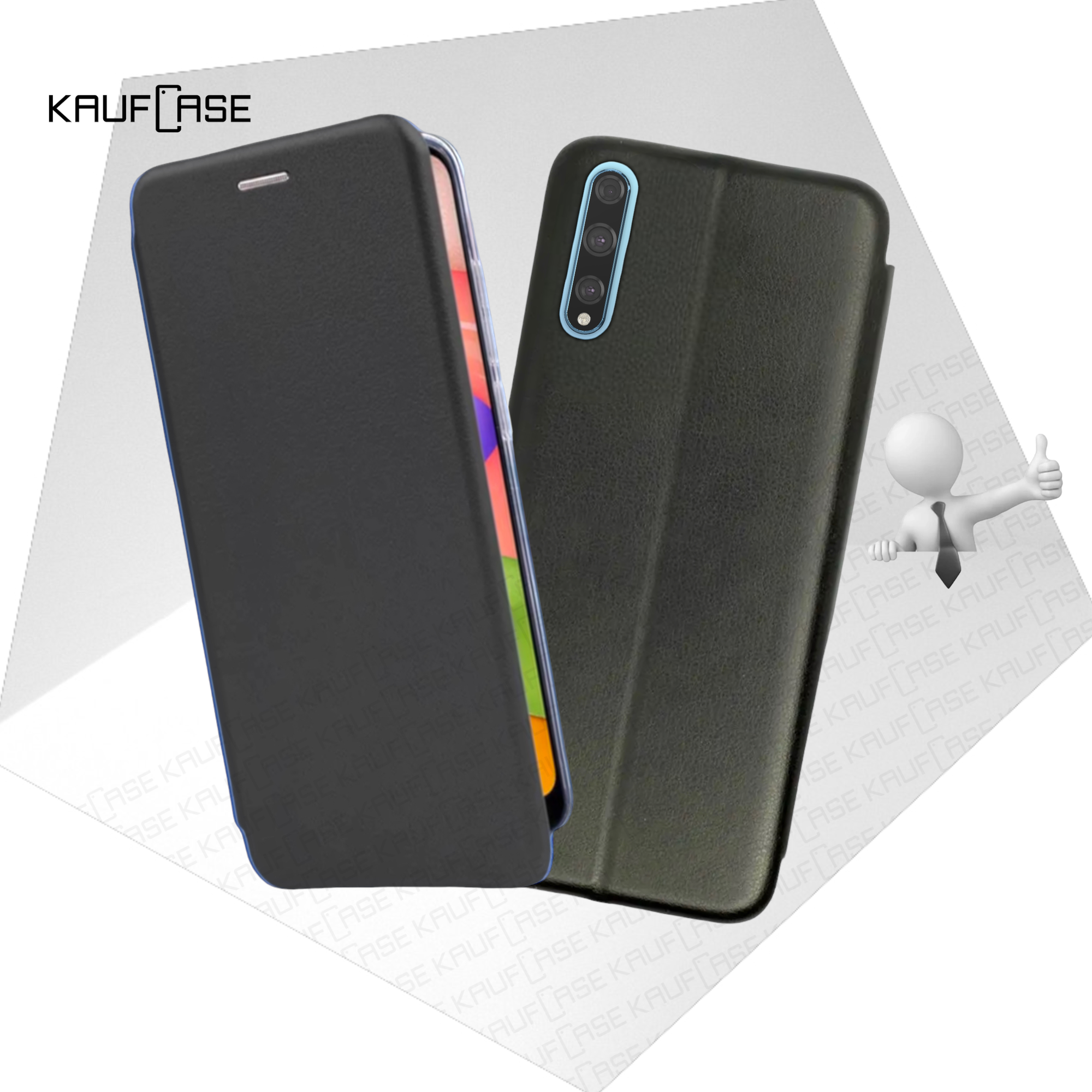 Чехол книжка для телефона Huawei Honor 30i /Y8p 2020 (LRA-LX1 /AQM-LX1) (6.3"), черный. Текстура под кожу