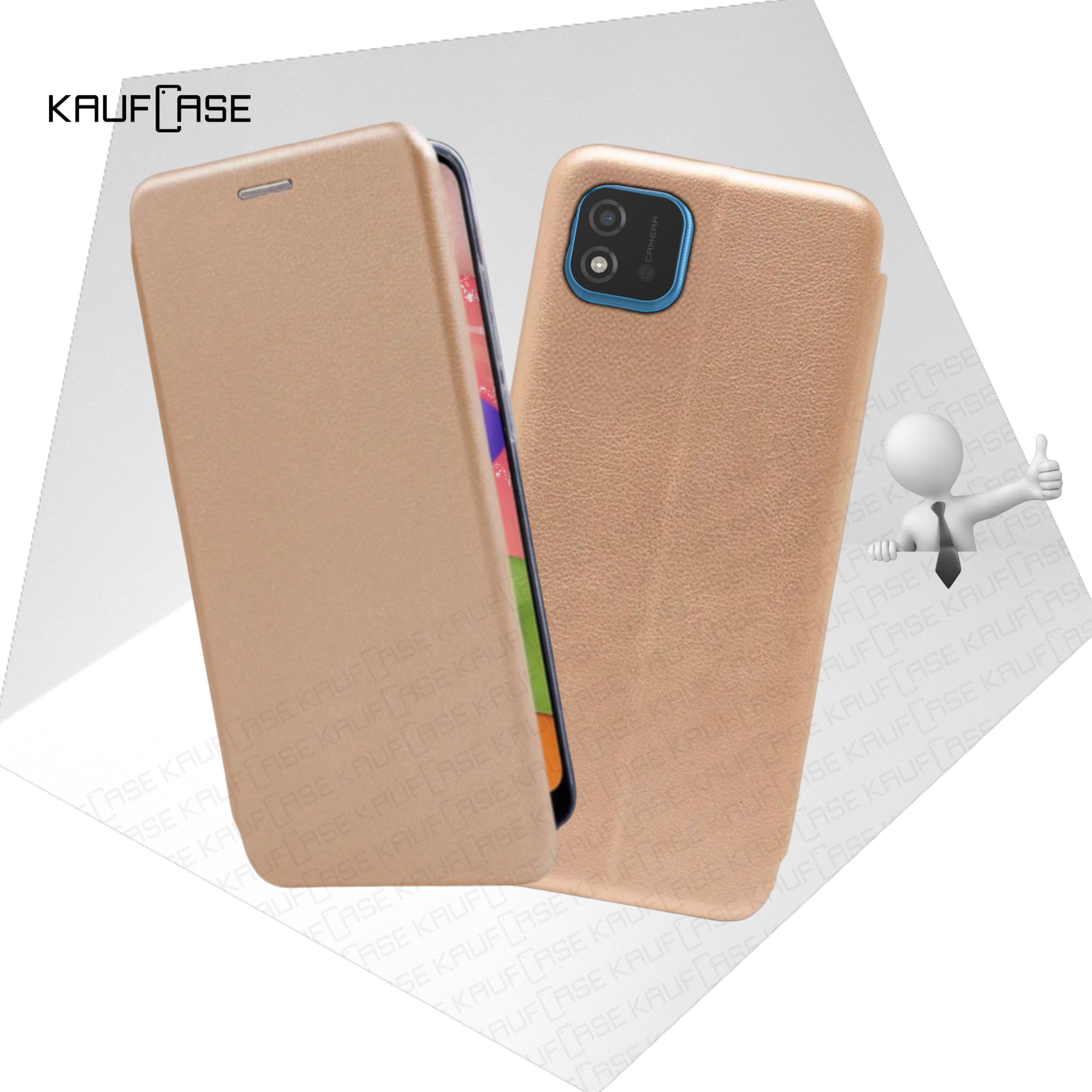 Чехол книжка для телефона Realme C11 (2021) /C20 (RMX3231/ 3061) (6.52"), золото. Текстура под кожу