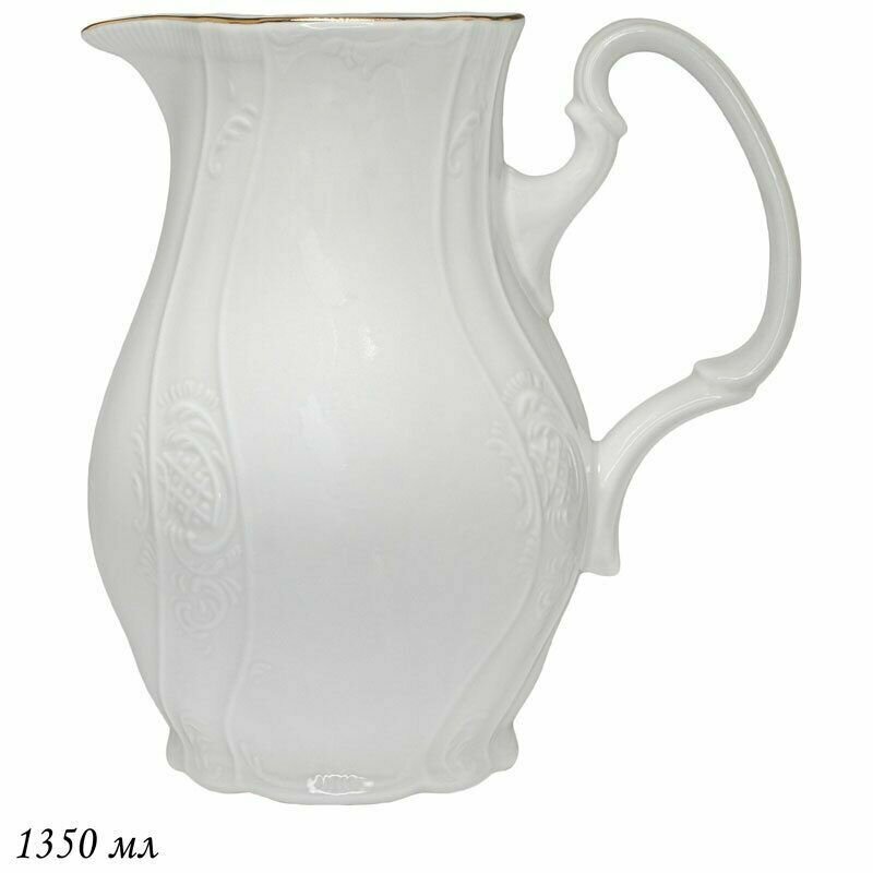 Кувшин / фарфор, 1,5л / Lenardi, Maria gold