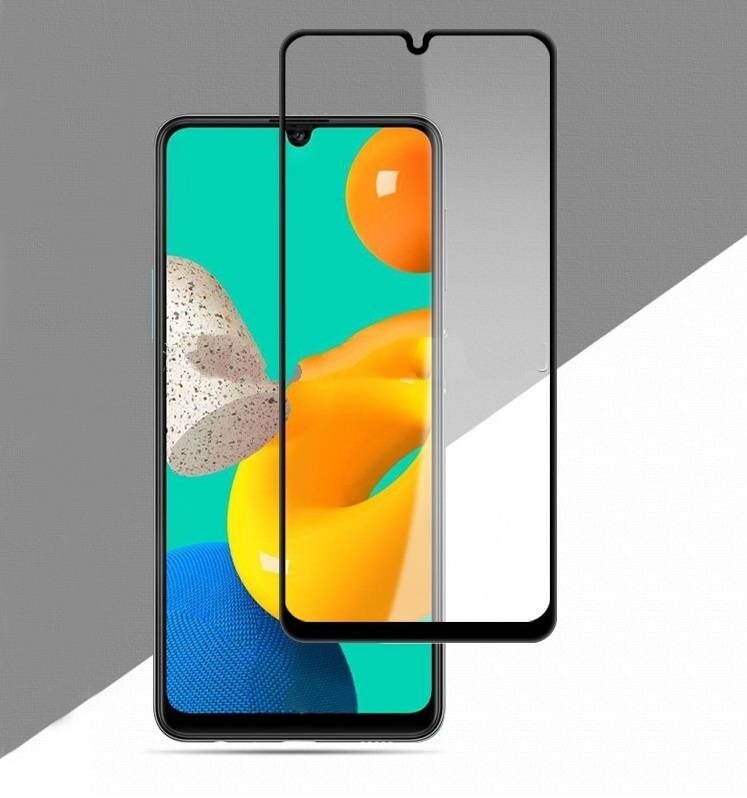 Защитное стекло для Samsung Galaxy M32 (SM-M325F) 2021 с закругленными 3D/5D краями, полностью закрывает экран