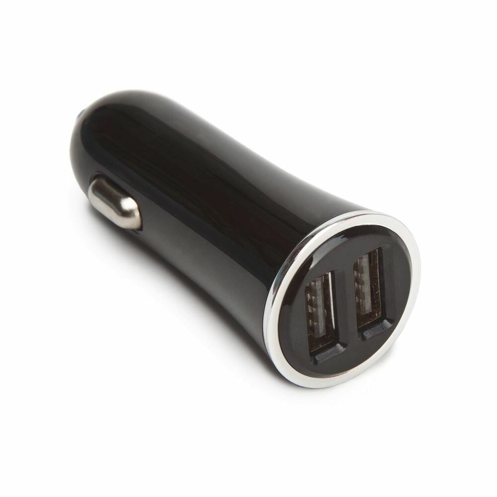 Автомобильное зарядное устройство LDNIO DL-C28, 2 USB разъема, быстрая зарядка, с кабелем MicroUSB, 3.4А, 17Вт, черный