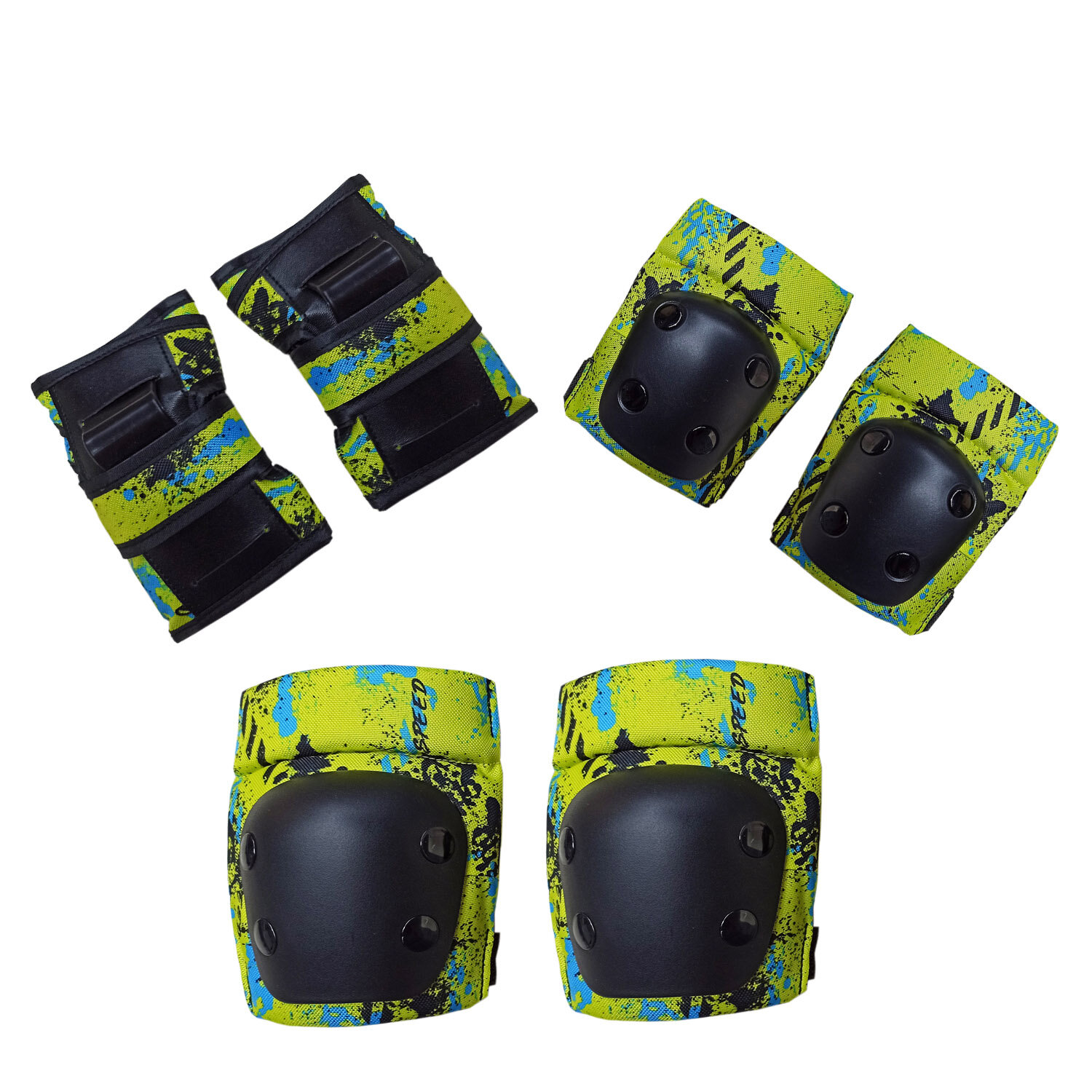 Защита Rgx 114 Green, для велоспорта, роликов, скейтов, самокатов, размер M, черный, зеленый