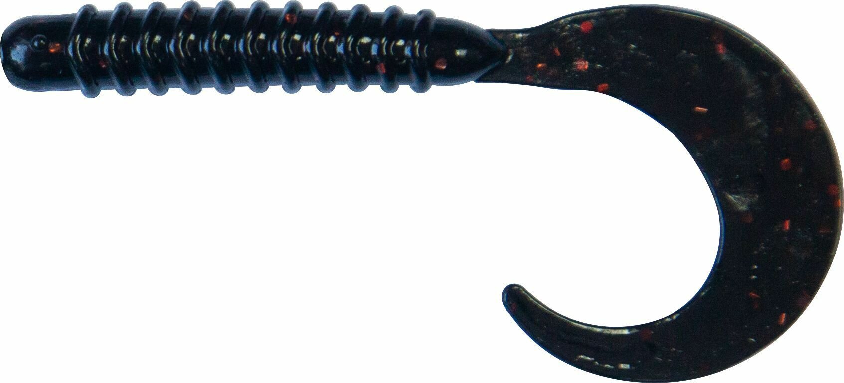 Силиконовая приманка Твистер Tail Grub 7.6 см (10шт) цвет: Черный/Black