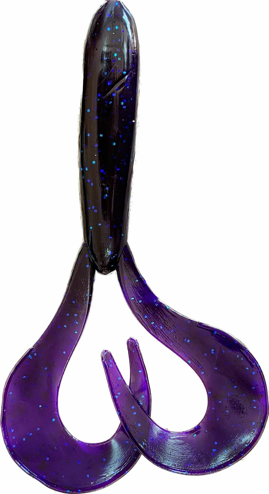 Мягкая крупная силиконовая приманка Pike Frog Ширасу, цвет Фиолетовый/Violet, вес 50 гр, уп. 1 шт.