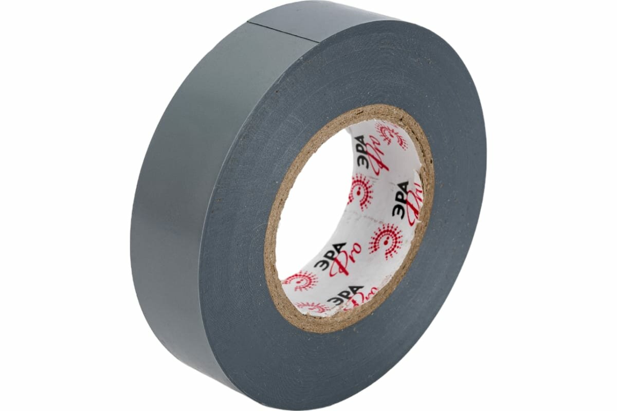 Изолента ЭРА PRO150GREY ПВХ 19 мм x 20 м x 150 мкм, профессиональная серая