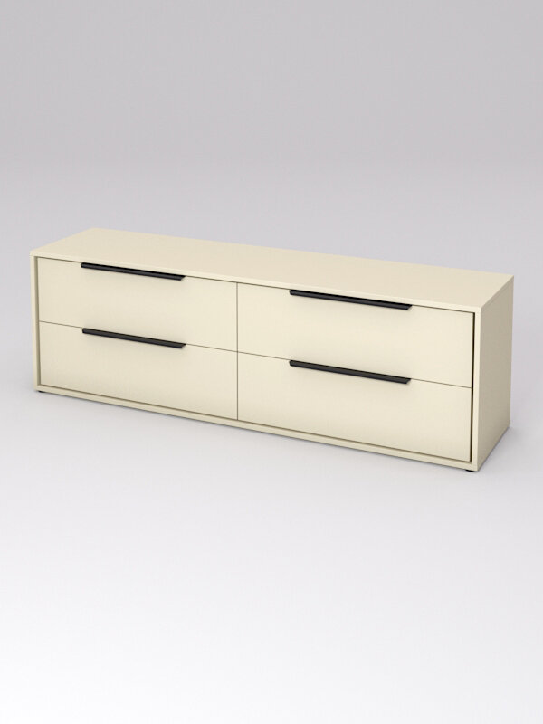 Комод нордмела с 4 ящиками, Крем Вайс. Производитель товара - компания Westcom.