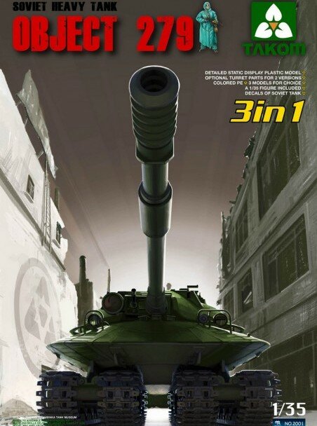 2001 Takom Советский танк Объект 279 (3 в 1) Масштаб 1/35