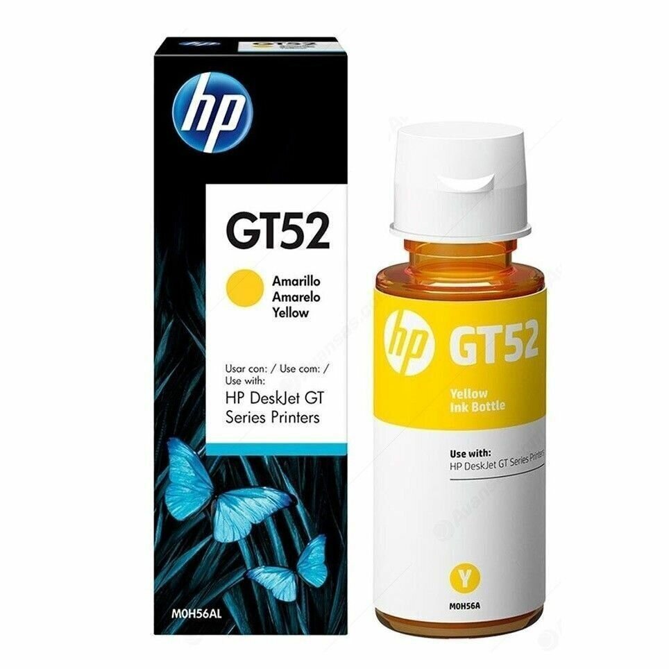 Чернила HP GT52 Yellow (M0H56AE), официальная комплектация и гарантия
