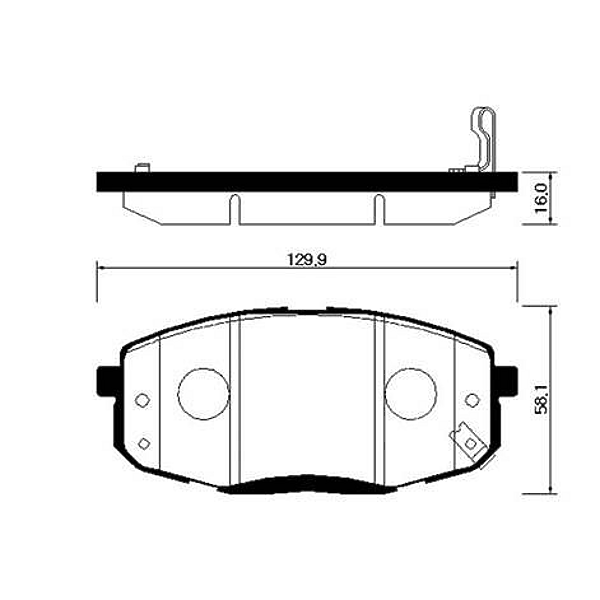 HSB HP0040 колодки тормозные дисковые передн : i30 07-09 : ceed 07-09, forte 08-10, Carens (Каренс) 02-06