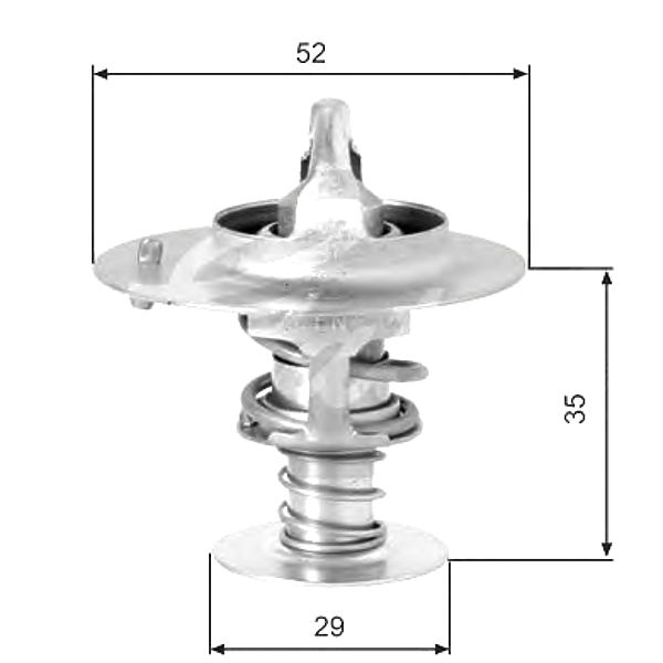 GATES TH03382G1 (04595005 / 04596004 / 04598006) термостат\ Honda (Хонда) Accord (Аккорд) 2.0i 08