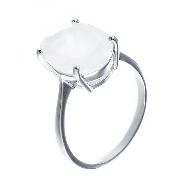 Кольцо, серебро, 925 проба, агат