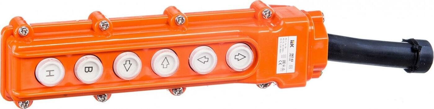 Пост кнопочный IEK ПКТ-63 на 6 кнопок IP54