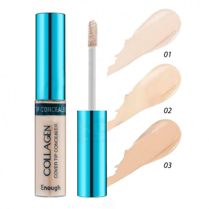 Консилер с коллагеном Enough Collagen Cover Tip Concealer, объем: 6.5 мл, тон: 01