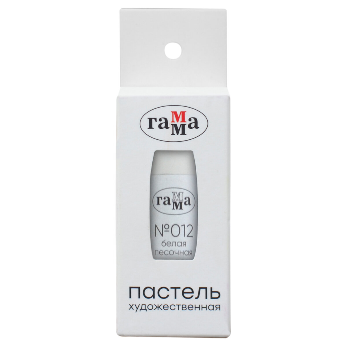 8 шт. Пастель художественная Гамма, белая песочная №012, картон. упак, европодвес