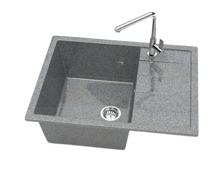 Мойка глян. Катрин Z151Q8(темн. сер.) 645x505x218, без сифона Granit MARR BERGG