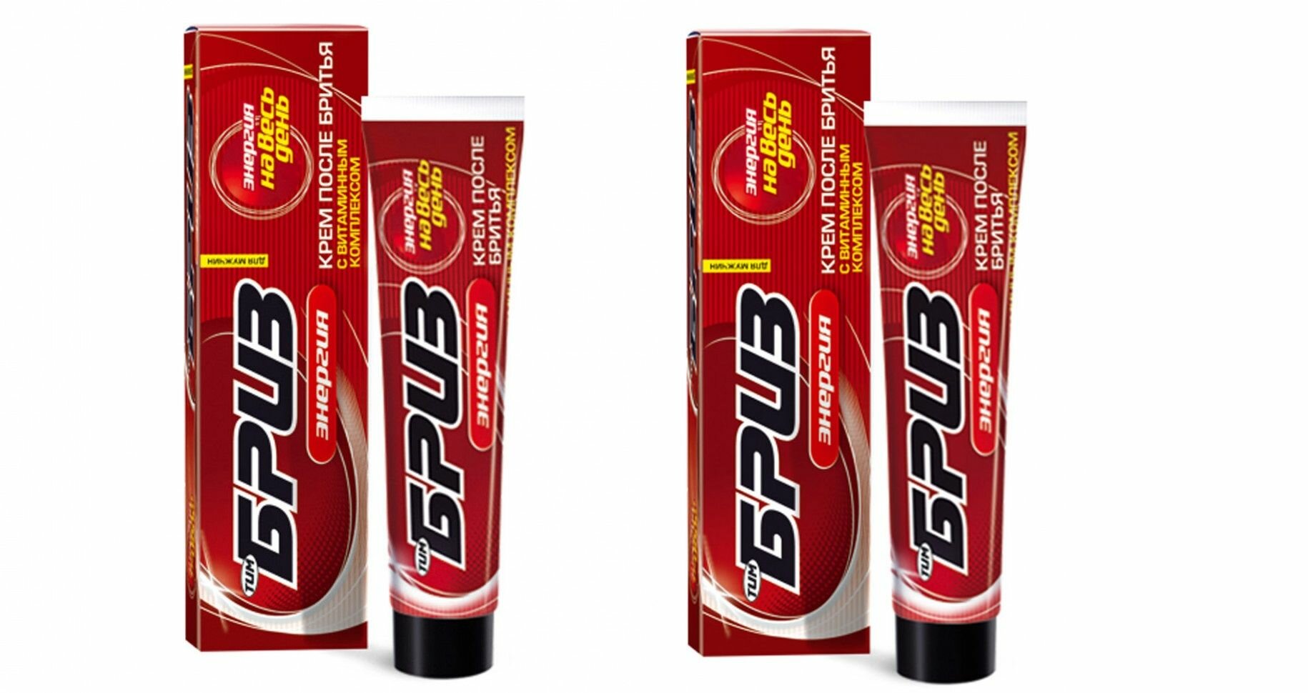 ТимБриз Крем для бритья "Энергия", с витаминным комплексом, 75 мл, 2 шт