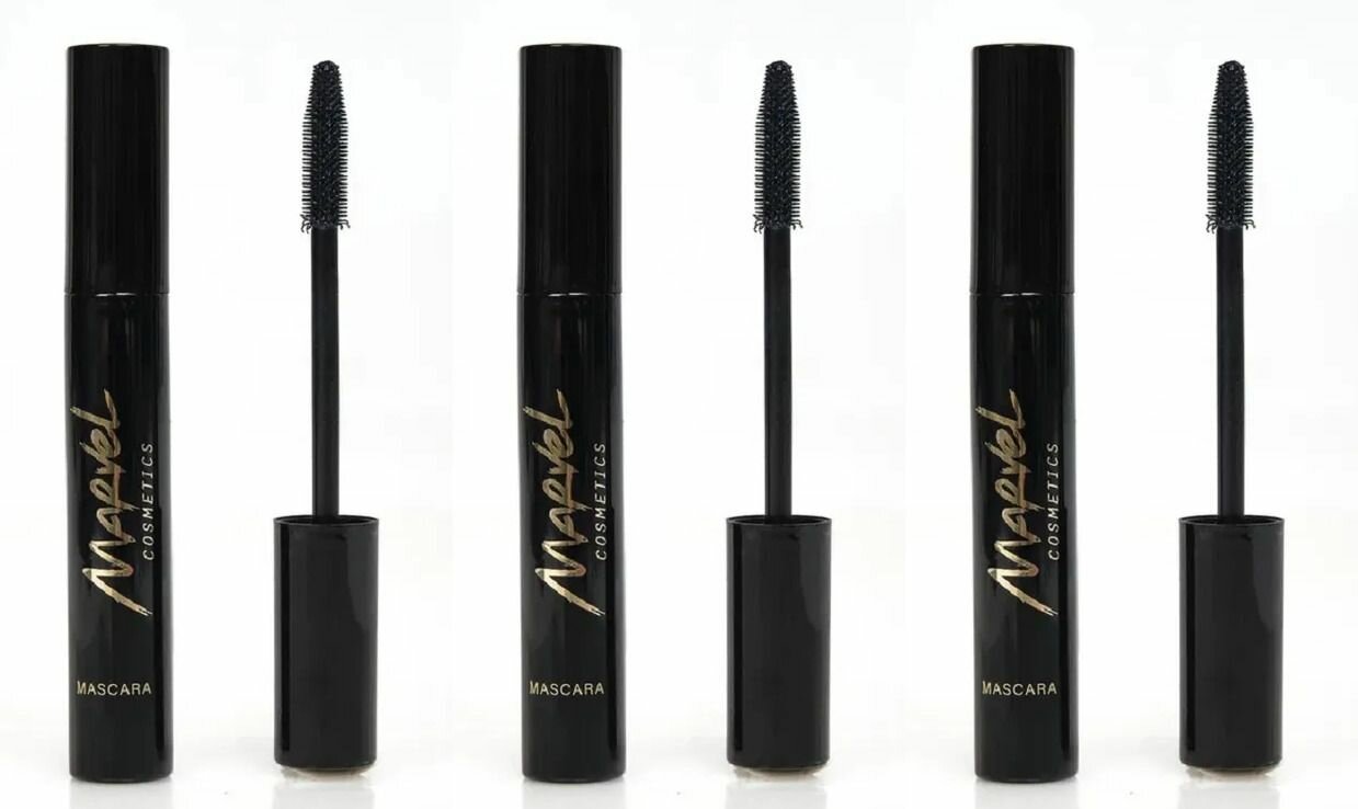 Тушь для ресниц экстремальный объем и удлинение, пластиковая щетка М001 black, 3 шт