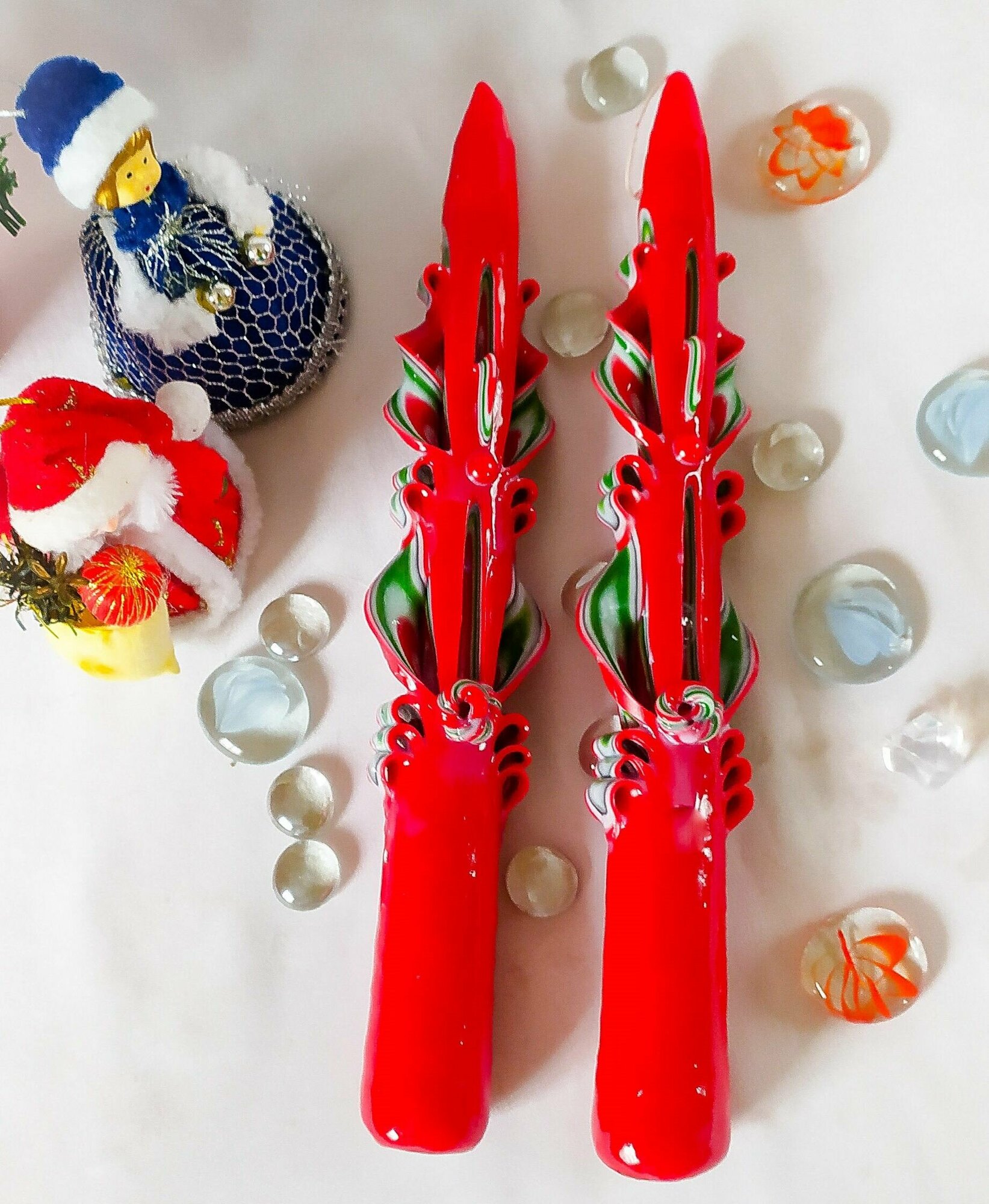 Энергетическая Свеча Selana Rejini "Праздничная высокая алая"