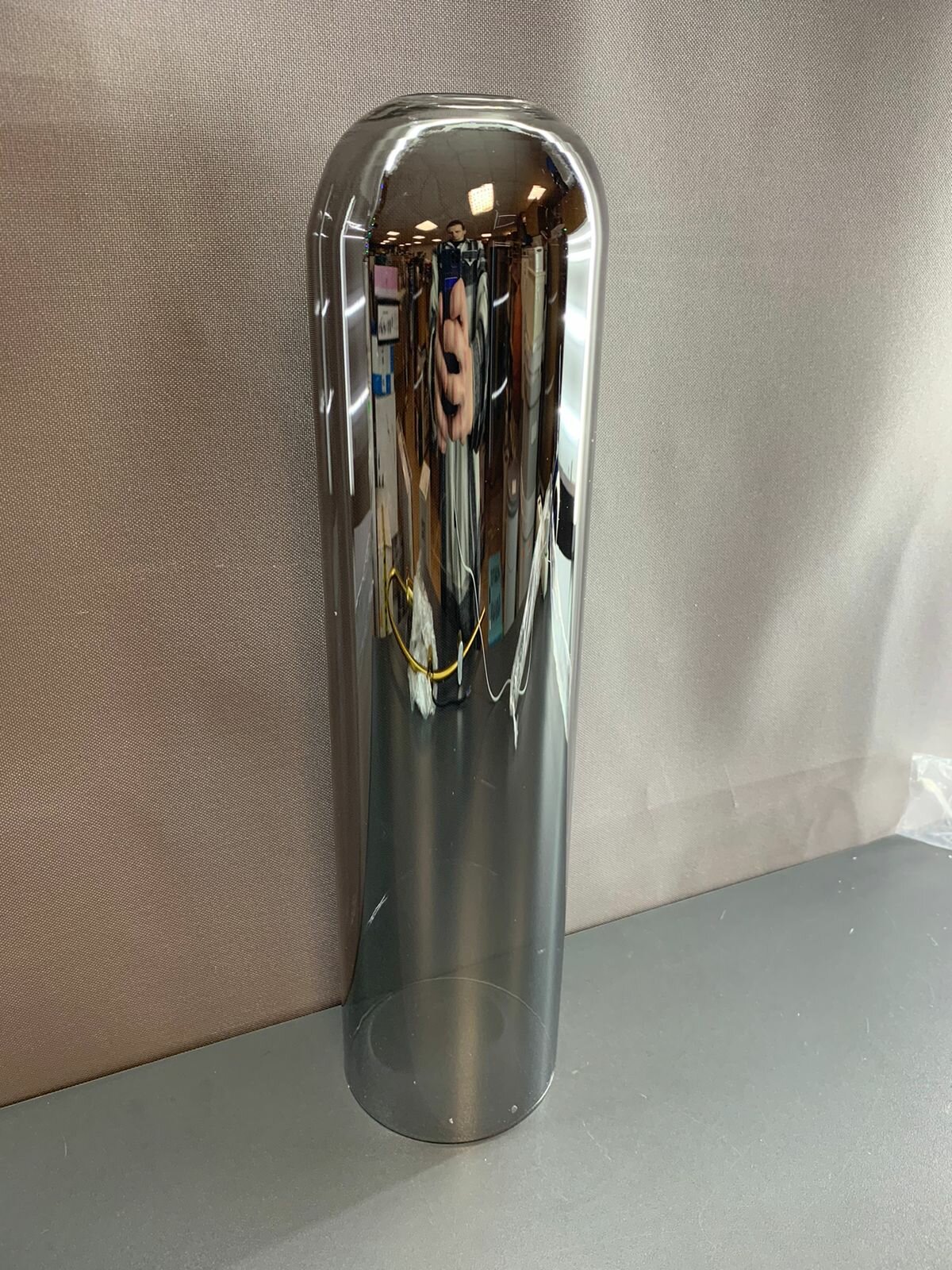 Настенный светильник ST Luce Callana SL1145.341.01, E27, 60 Вт, кол-во ламп: 1 шт., цвет арматуры: латунный, цвет плафона: серый
