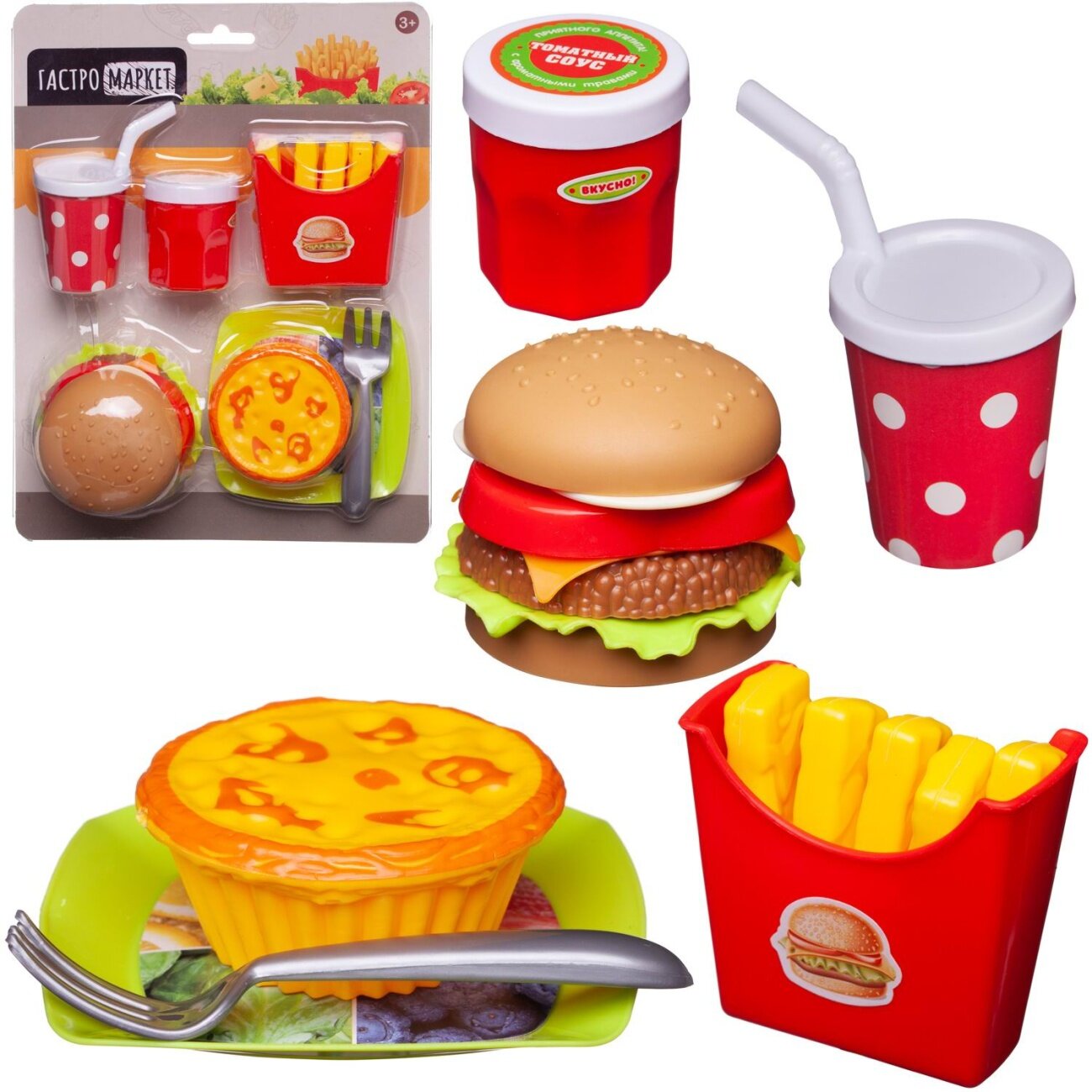 Игровой набор Abtoys Гастромаркет Набор продуктов PT-01815