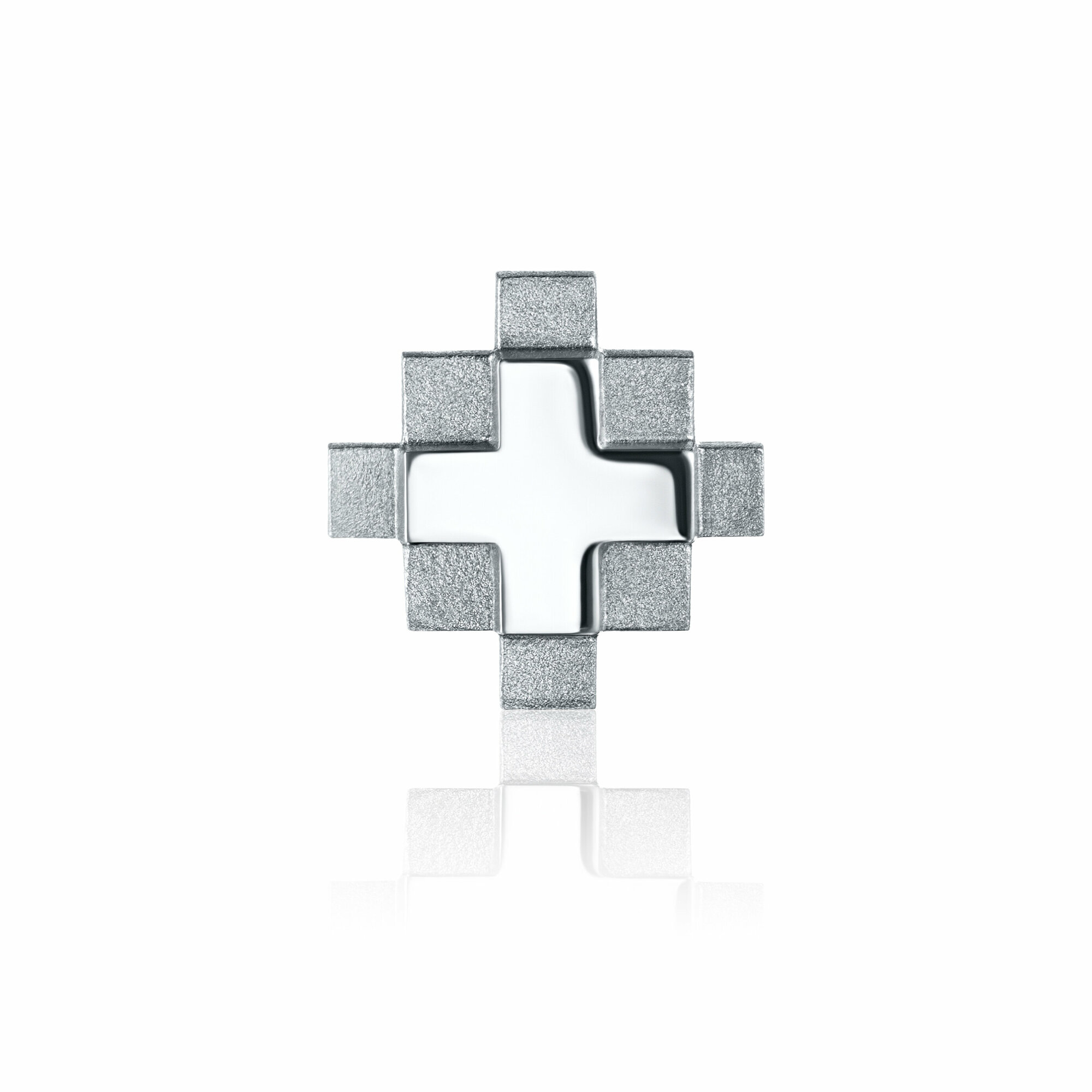 Серьги пусеты Thing Jewelry, серебро, 925 проба, родирование — фото 1