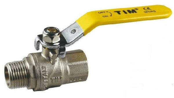 Кран шаровой для газа 1" г/ш ручка TIM DE124T