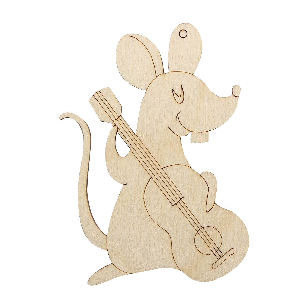 Заготовка деревянная для творчества 'Музыкант', 9,5*6,7*0,3 см, Astra&Craft